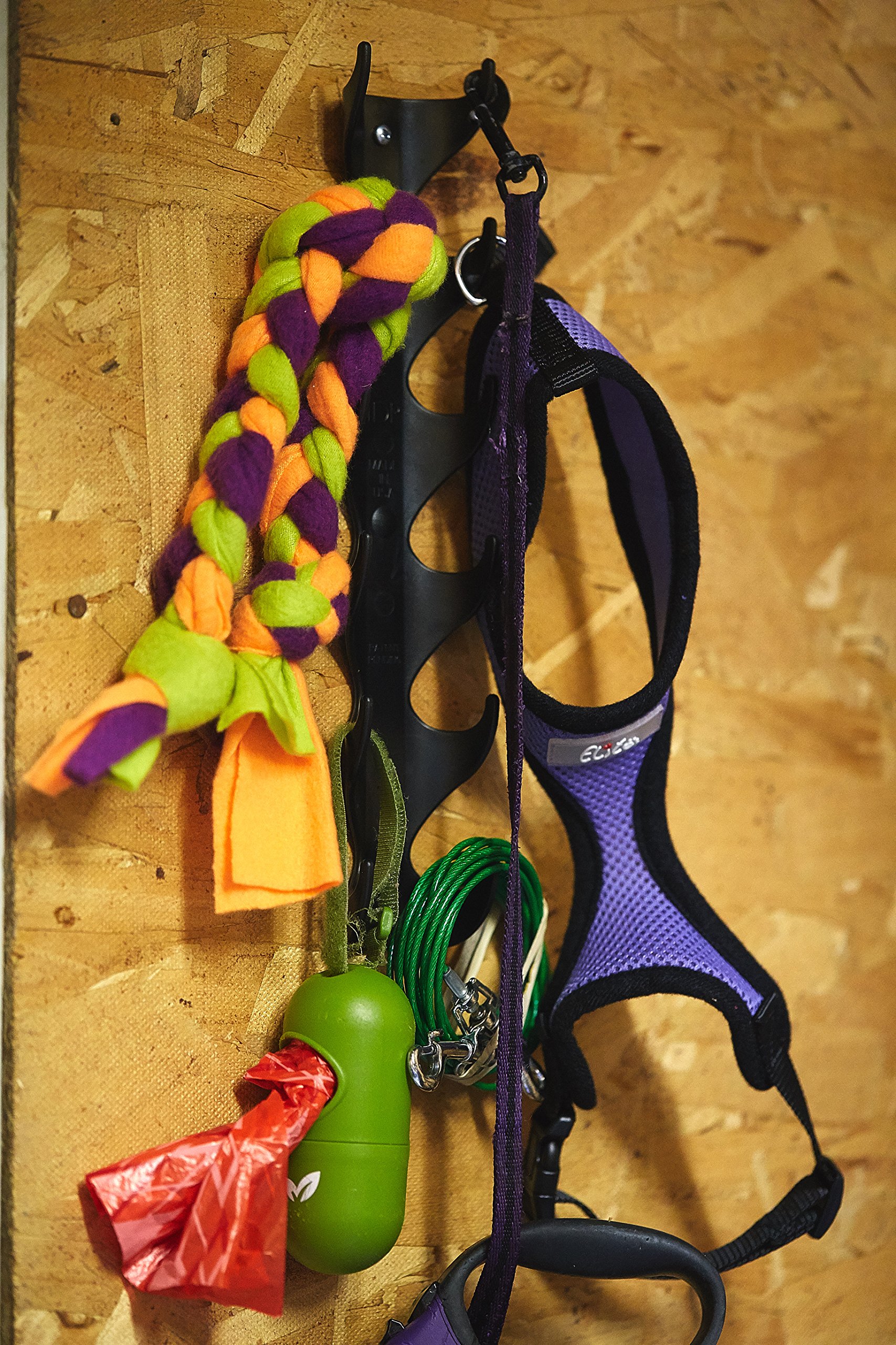 Multi-Functional Vertical Hooks- Made in The USA- Hook Solutions for Simple Organization (Black)