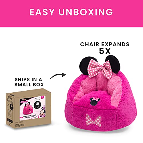 Disney Minnie Mouse Cozee Figural Chair by Delta Children, Toddler Size (for Kids Up to 6 Years Old)