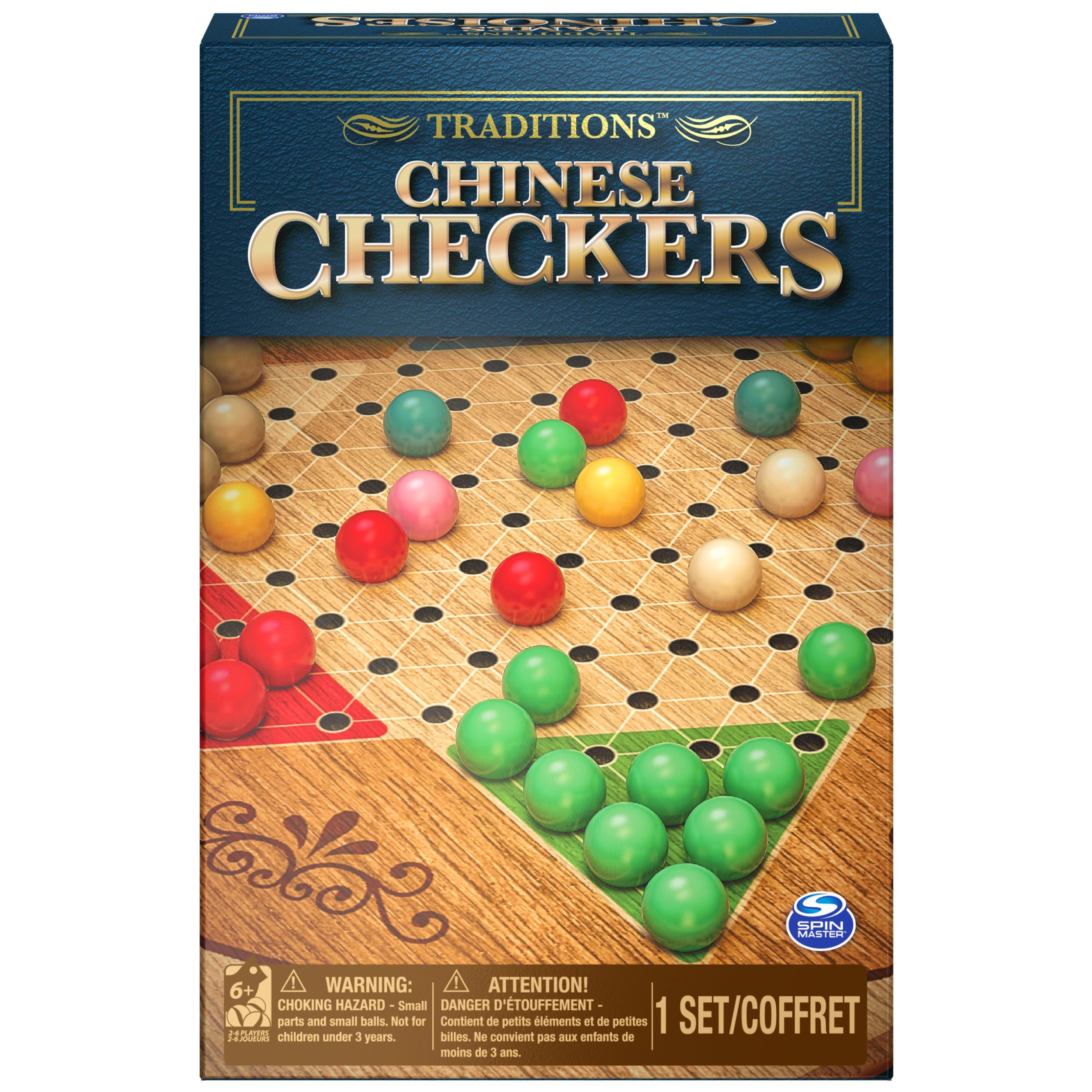 Spin Master Games, Classic Board Games 6-Pack Bundle, Chess Set, Family Game Night, Classic Games, Christmas Gifts for Kids, Kids Games, for Ages 6+