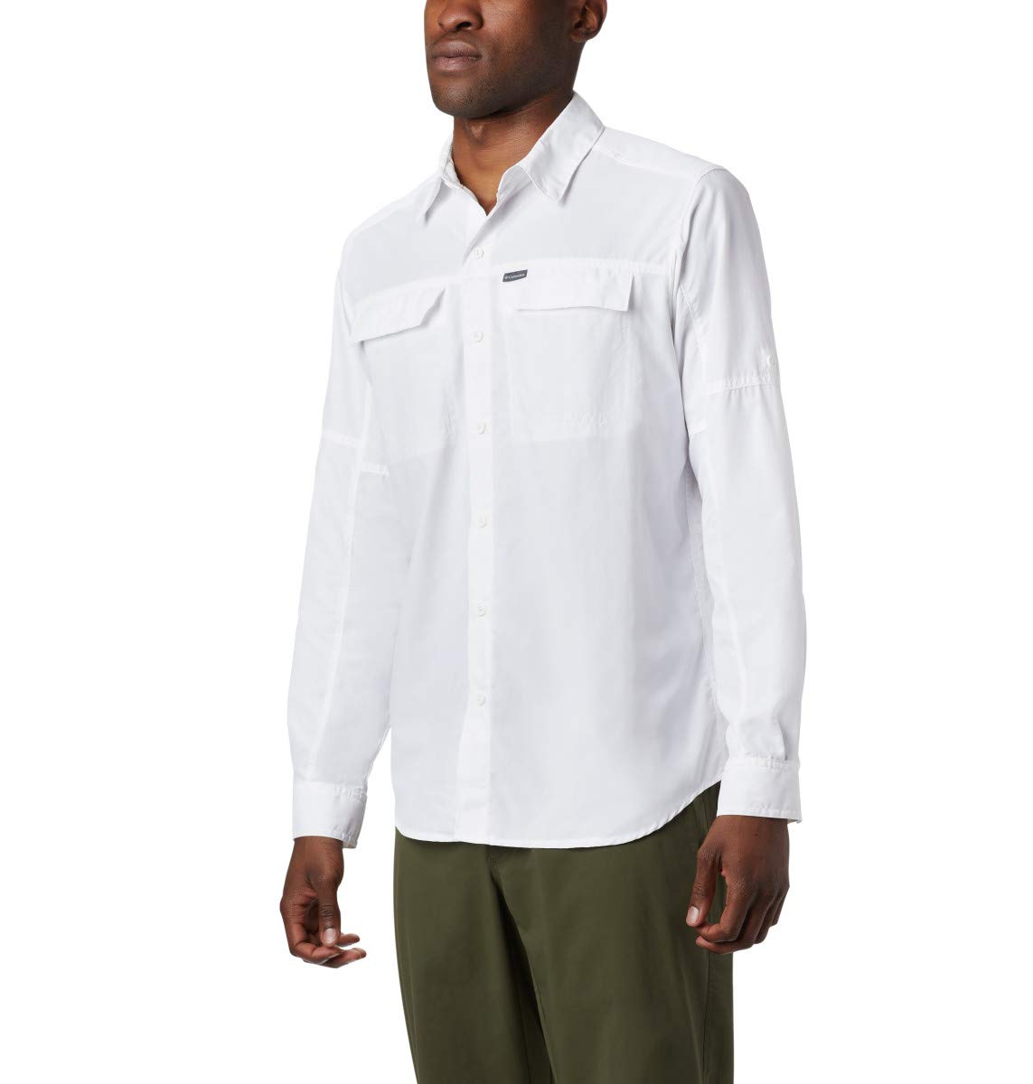 Columbia Men's Silver Ridge 2.0 Long Sleeve Shirt, White, XXL