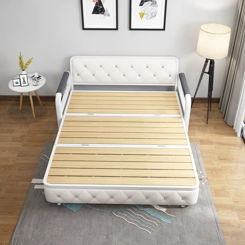 dqmlsruku 50.3" W 72" L Full Size Futon Sofa Bed,Pull Out Sofa Bed futon,Convertible Floor Couch for Living Room, Bedroom, Entertainment Room
