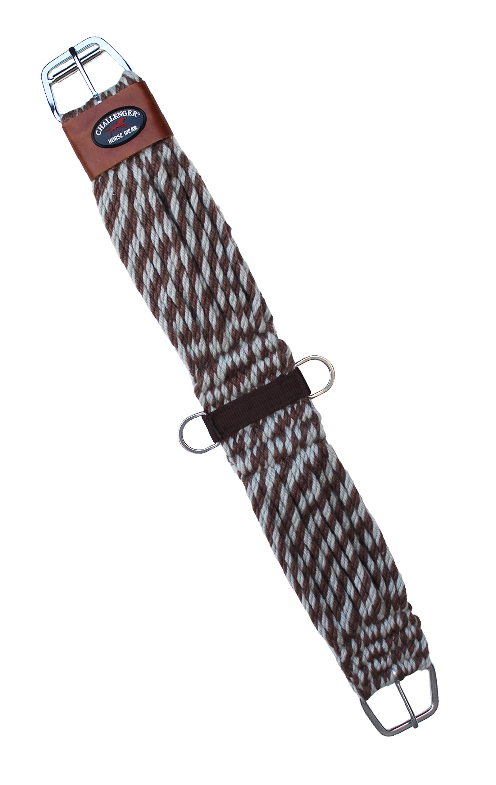 CHALLENGER 22" Horse Western 27 Strand Double Weave Two-Tone Mohair Straight Cinch 97RT18-22
