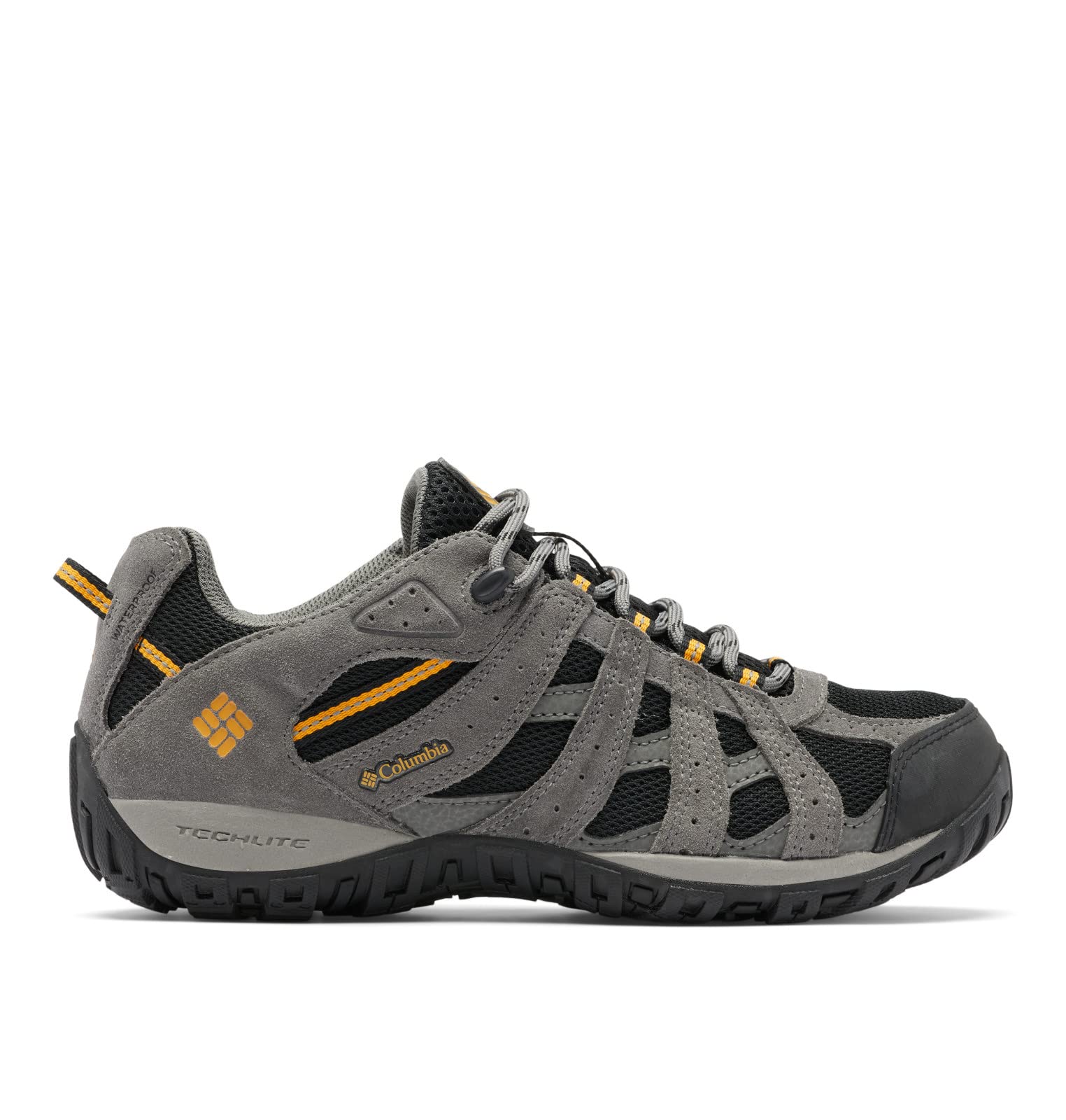 Columbia Men's Redmond Waterproof Hiking Shoe, Black, Squash, 10 D US