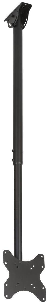 Displays2go SLC2342LBK TV Ceiling Mount Bracket for 23-42 Inch Screens, Swivel & Tilting, Adjustable, Black Steel