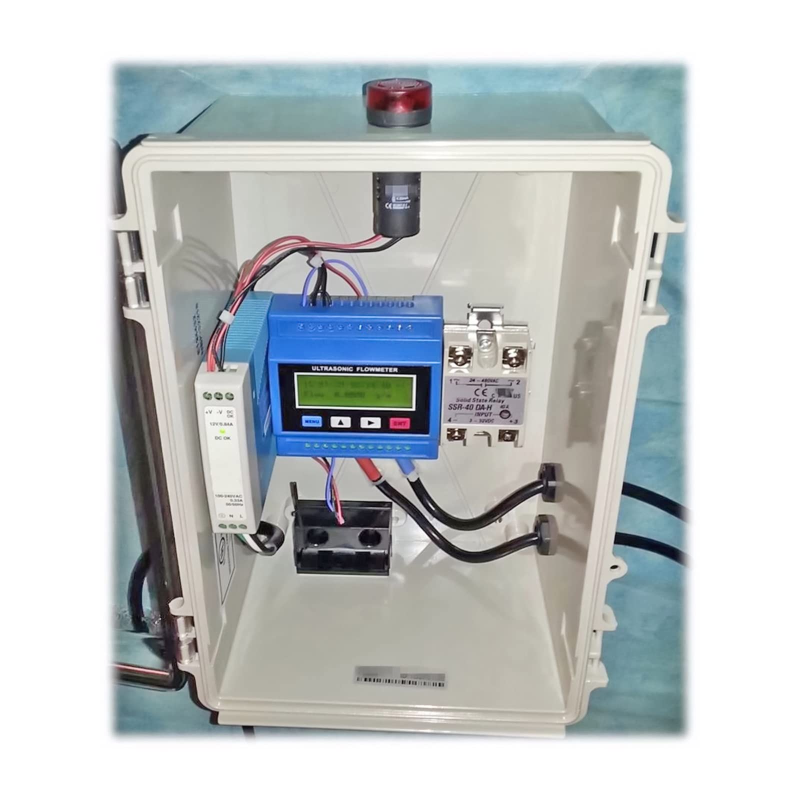 hose timer TUF-2000M Ultrasonic Water Flow Meter Flowmeter TS-2 TM-1(DN50~700mm) TL-1-HT(-30~160β) High-Tem Sensor Module Digital Liquid Flowmeter water timer ( Color : Host plus TC-1 , Size : Blue )