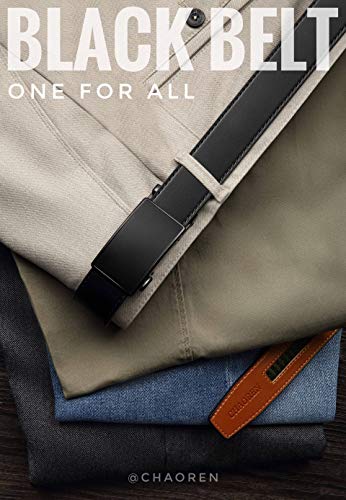 CHAOREN Leather Ratchet Belt Men - Customizable Fit, Effortless Style (35mm)