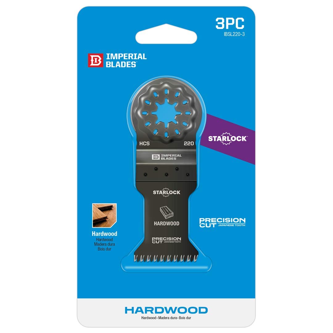 Starlock™ 1-3/8" Japanese Tooth Hardwood Oscillating Multi-Tool Blade, 10PC (Fits: Bosch and Fein. Also fits non-Starlock multi-tools: Milwaukee, Ridgid, Makita, Rockwell and more)