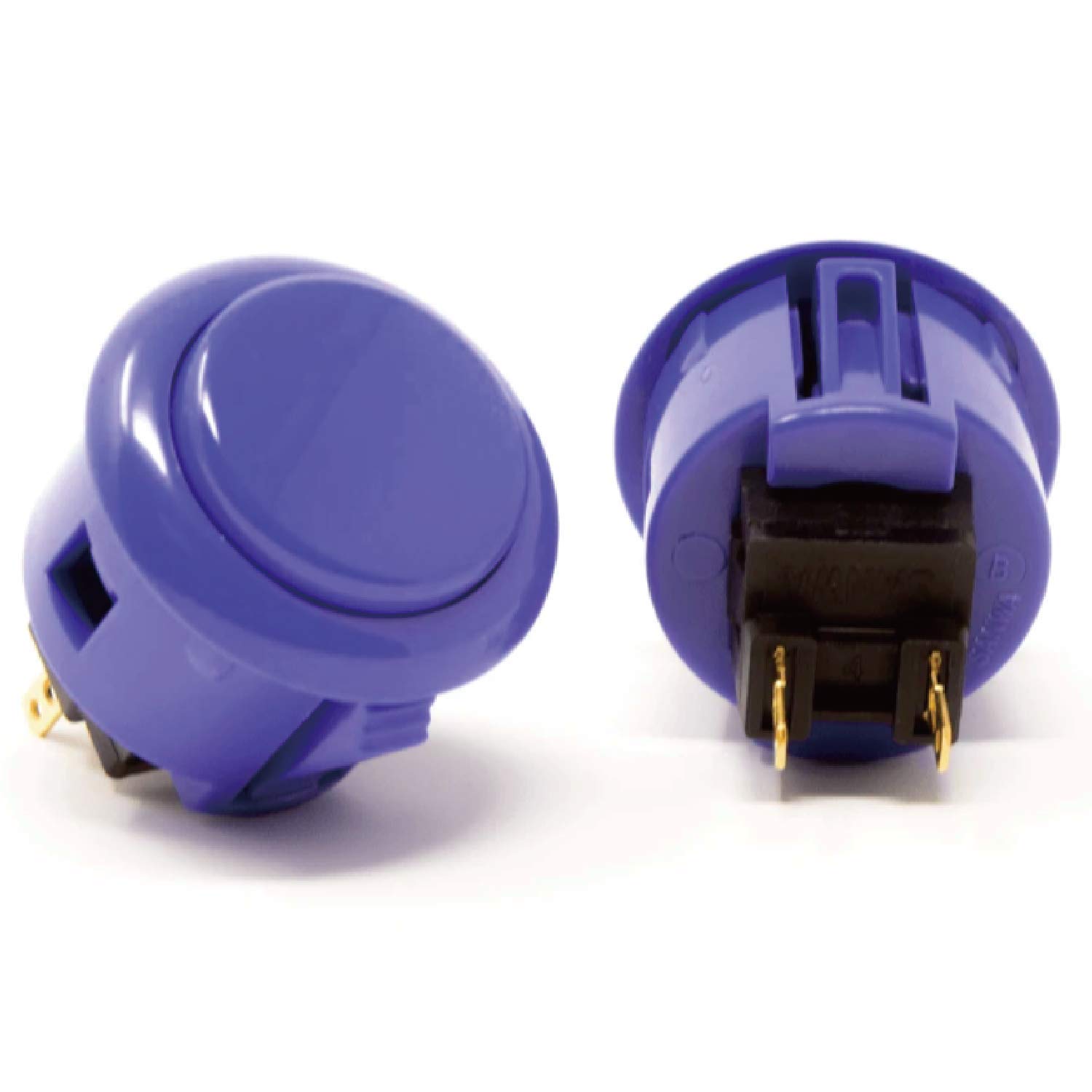 Sanwa 8 pcs OBSF-30 Original Push Button 30mm Dark Blue - for Arcade Jamma Video Game & Arcade Joystick Games Console (Dark Blue) S@NWA
