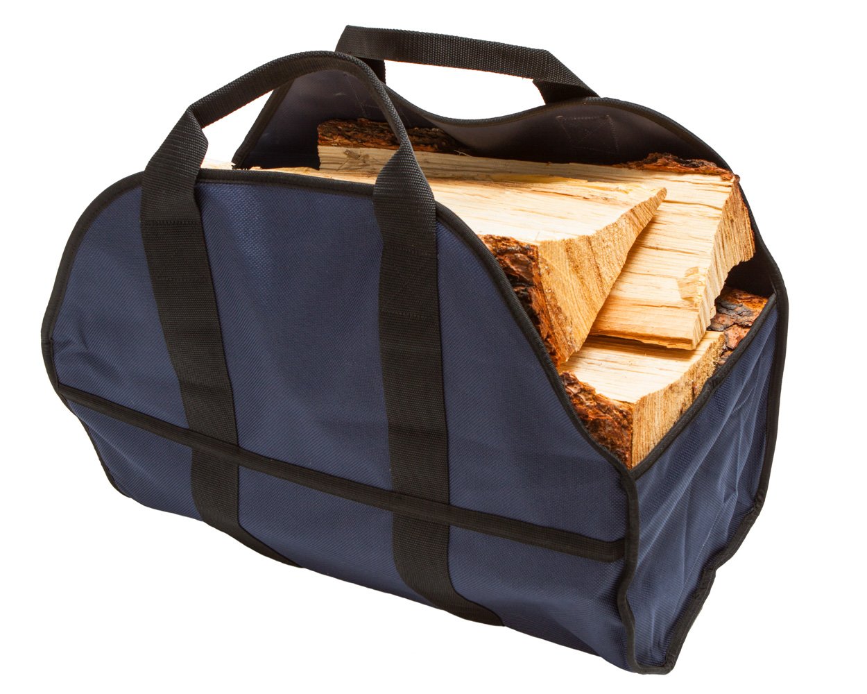 SC Lifestyle Premium Firewood Log Carrier- Wood Tote (Navy Blue)