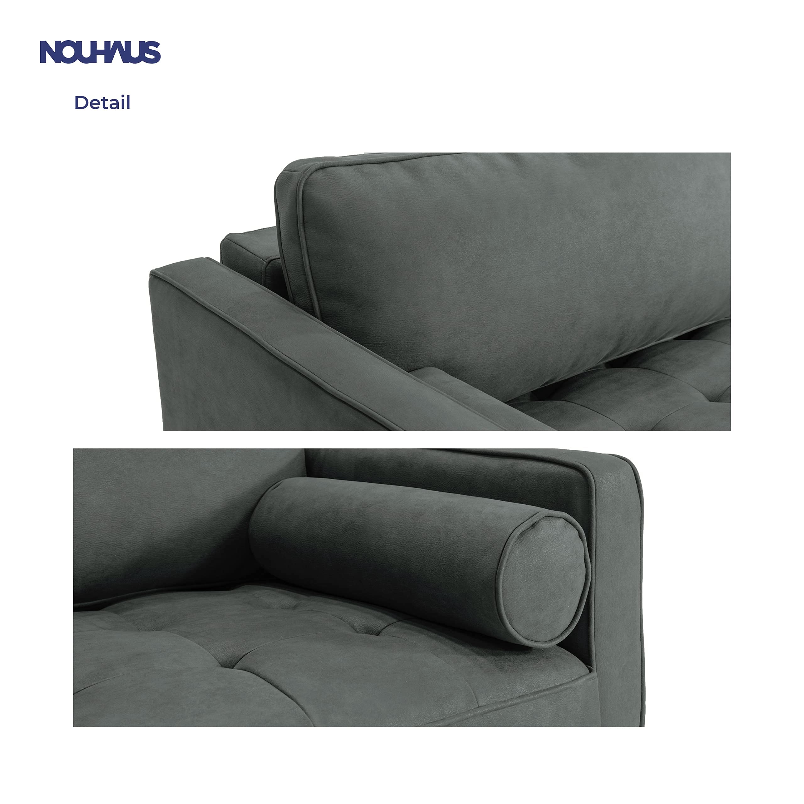 Nouhaus Module, Sleeper Sofa Bed Couch. 7ft Luxury Convertible Sofa Futon Bed with No Roll Together Latex. Pull Out Sofa Bed for Bedroom Couch, Small Apartment Furniture Sofas or RV Couch