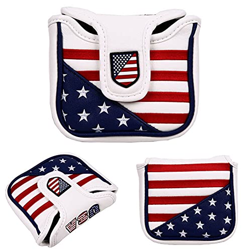 DMYIZZ Square Mallet Putter Cover Golf Headcover for Taylormade Spider Tour Magnet US (ONE Size, USA)