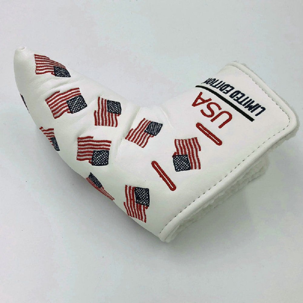 DNYAN USA Flag Limited Edition Golf Club Putter Head Covers Headcover for Scotty Cameron Odyssey Blade Callaway Taylormade Titleist Ping Mizuno