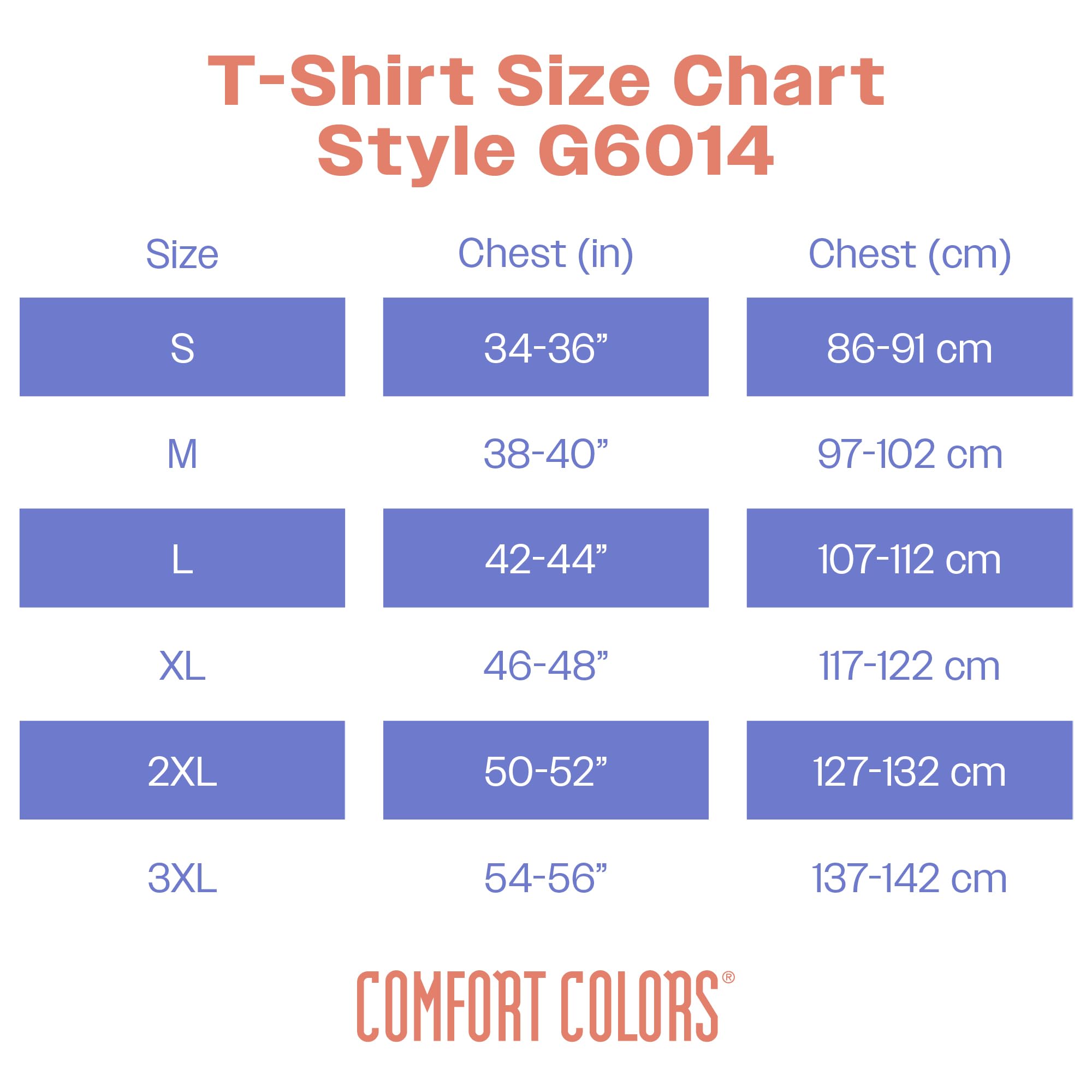 Comfort Colors Adult Long Sleeve Tee, Style G6014, Blue Jean, Large