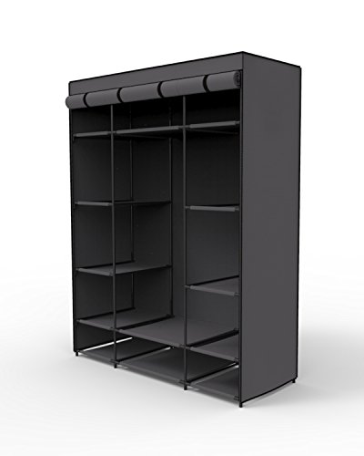 Sunbeam Home Basics, Grey Storage Closet with Shelving