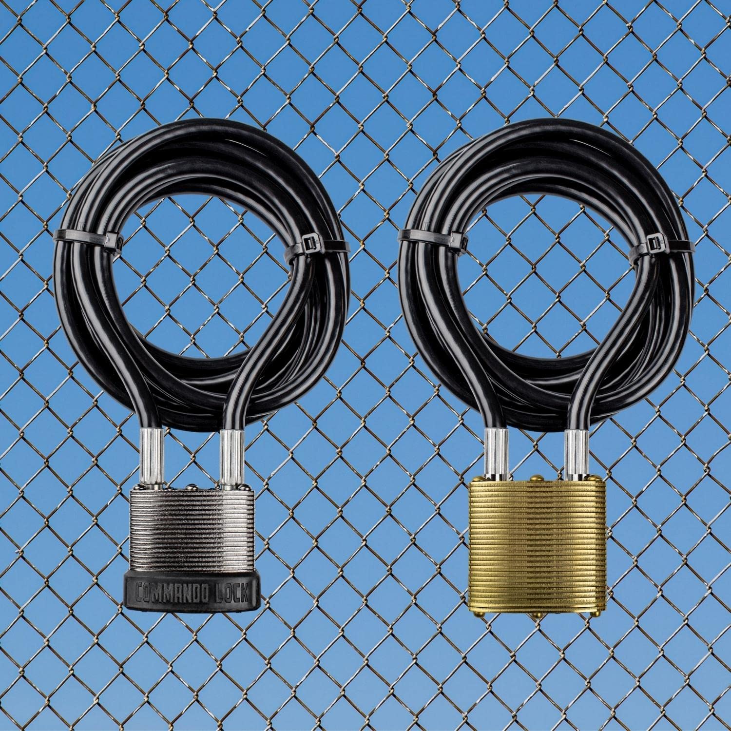 Commando | Cable Lock Brass | Military-Grade | 8 Ft.