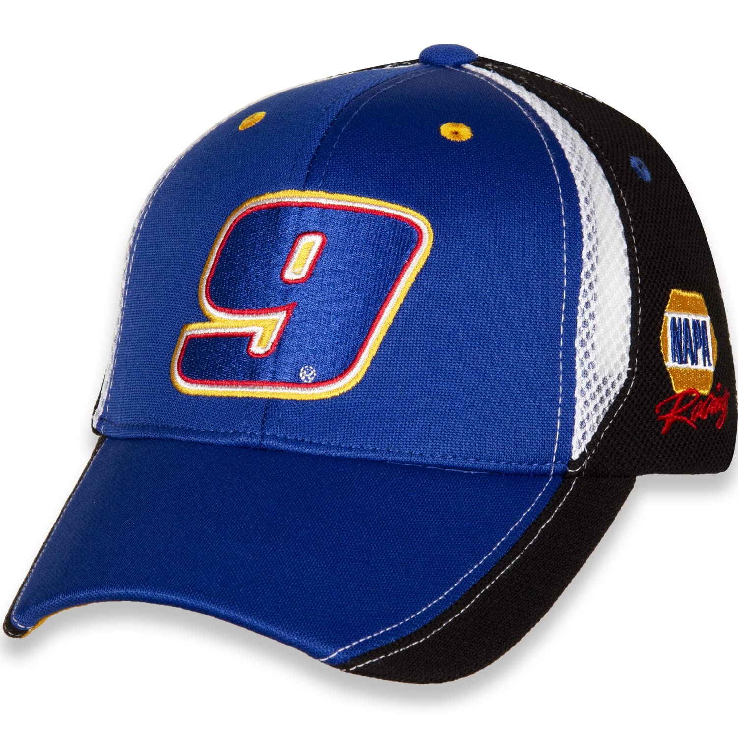 Checkered Flag Sports Chase Elliott 2022#9 NAPA Racing NASCAR Large Number Performance Hat Blue