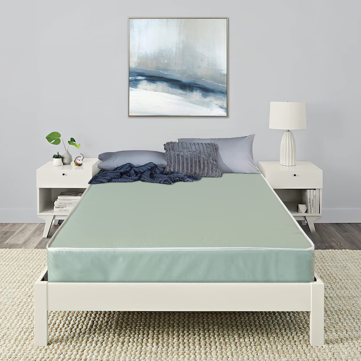 Nutan 8-Inch Firm Double sided Tight top Waterproof Vinyl Innerspring Fully Assembled Mattress, Good For The Back,Full XL