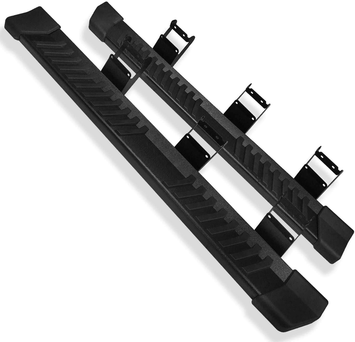 COMNOVA Pair Running Board Nerf Bar Compatible with 17-24 Ford F250 Superduty Crew Cab(4 Full Size Doors) Rocker Slider Side Steps,Width 6 Inches V Style.with OE Style Brackets.