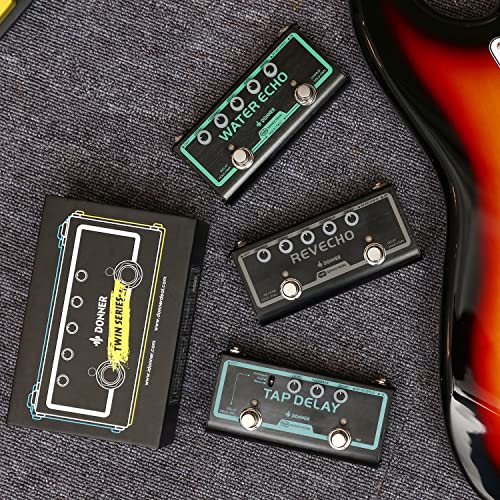 Donner Tap Delay Guitar Effect Pedal, 3 Delay Modes Digital Reverse Analogue Delay with Tap Tempo Control