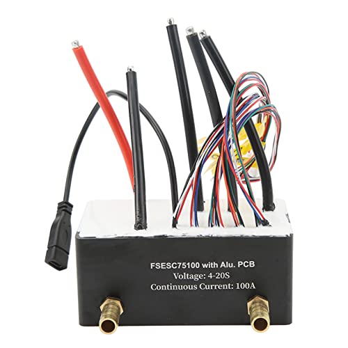 Electronic Speed Controller, Practical Aluminum Alloy Housing High Current Water Cooling ESC 14-84V for DIY