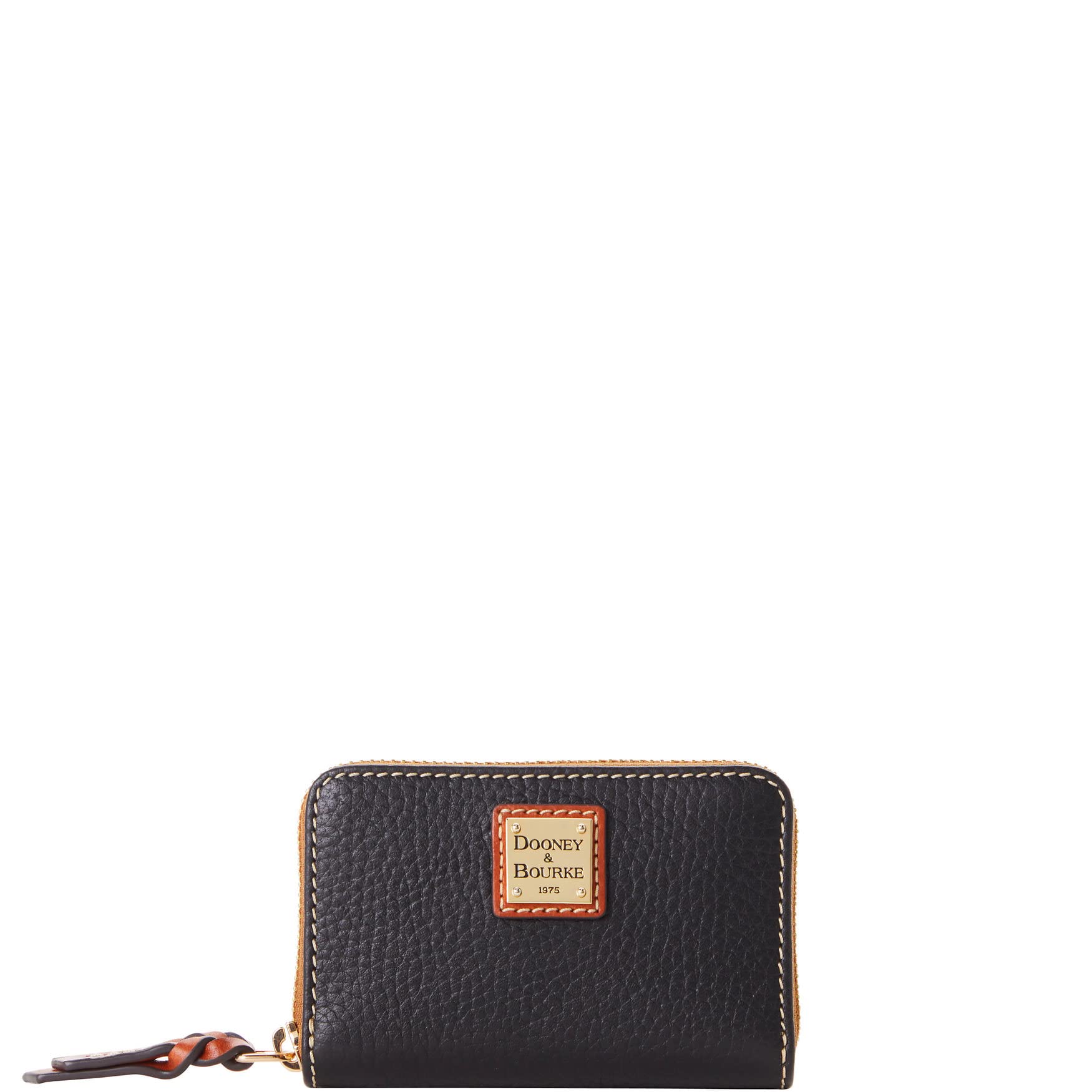 Dooney & Bourke Wallet, Pebble Grain Large Zip Around Credit Card Case Wallet - Black