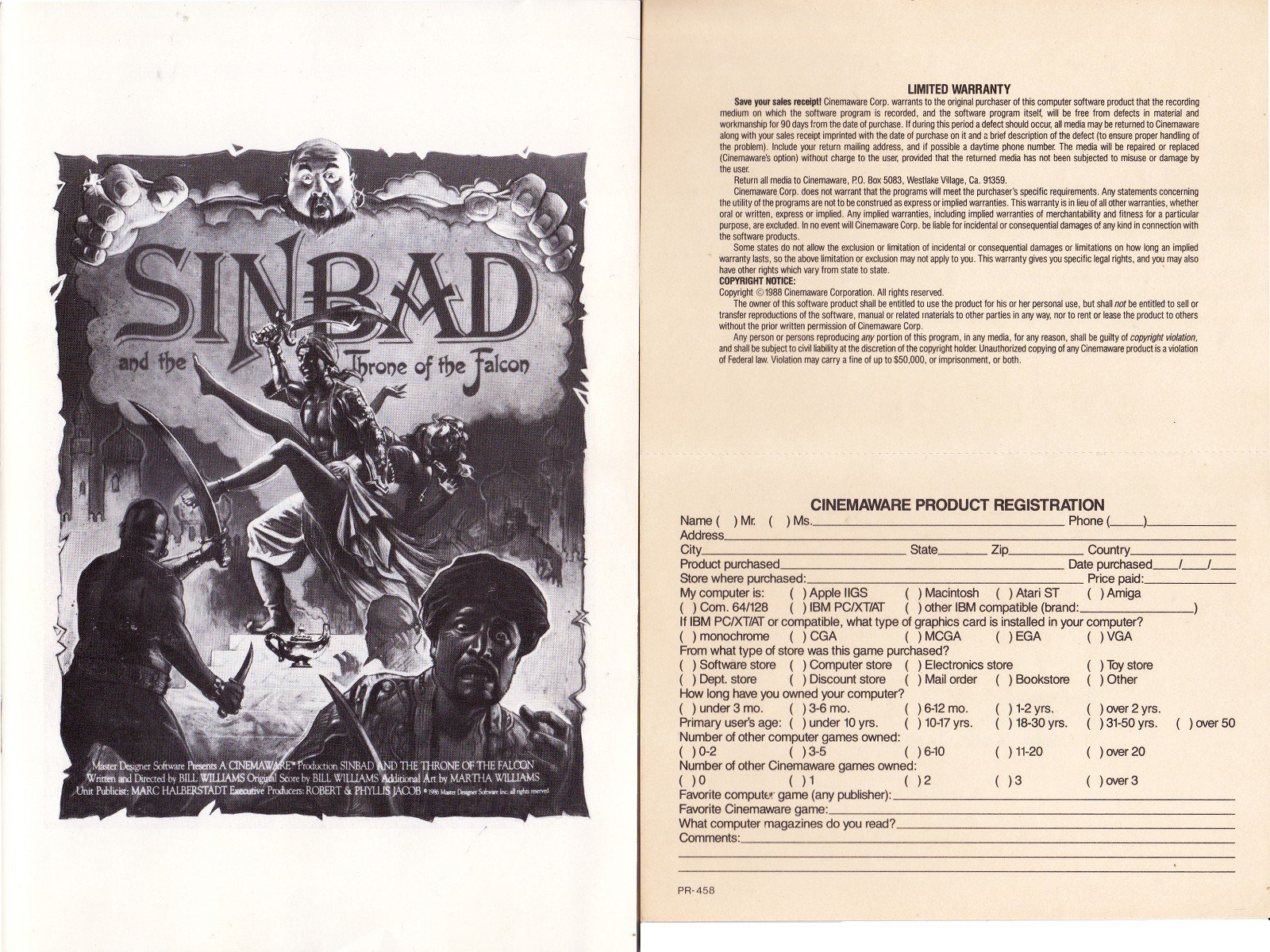 Sinbad and the Throne of the Falcon - Commodore 64