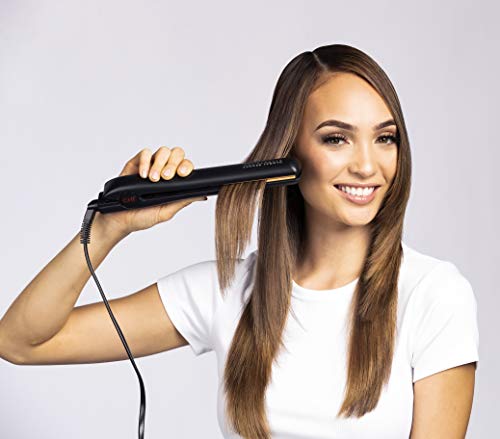 CHI Original Ceramic 1" Straightening Hairstyling Iron with Iron Guard Thermal Protection Spray, 1 Set