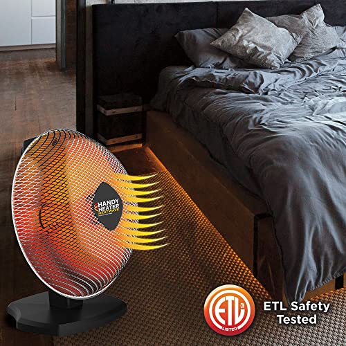 Ontel Handy Heater Heatwave Parabolic Space Heater with Ceramic Heating Technology