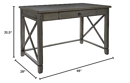 OSP Home Furnishings Hillsboro Writing Desk Grey Wash