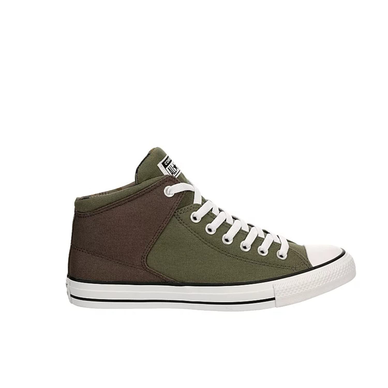Converse Unisex Chuck Taylor All Star Mid High Street Sneaker - Utility/Engine Smoke/White 15