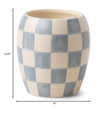 Paddywax Checkmate Artisan Hand-Poured Scented Candle, 11-Ounce, Cotton + Teak