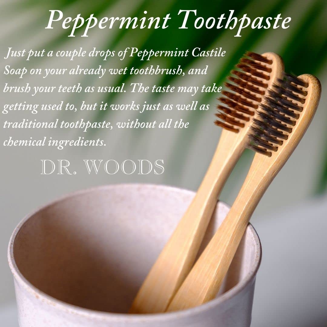 Dr. Woods Pure Peppermint Liquid Castile Soap with Pump, 32 Ounce