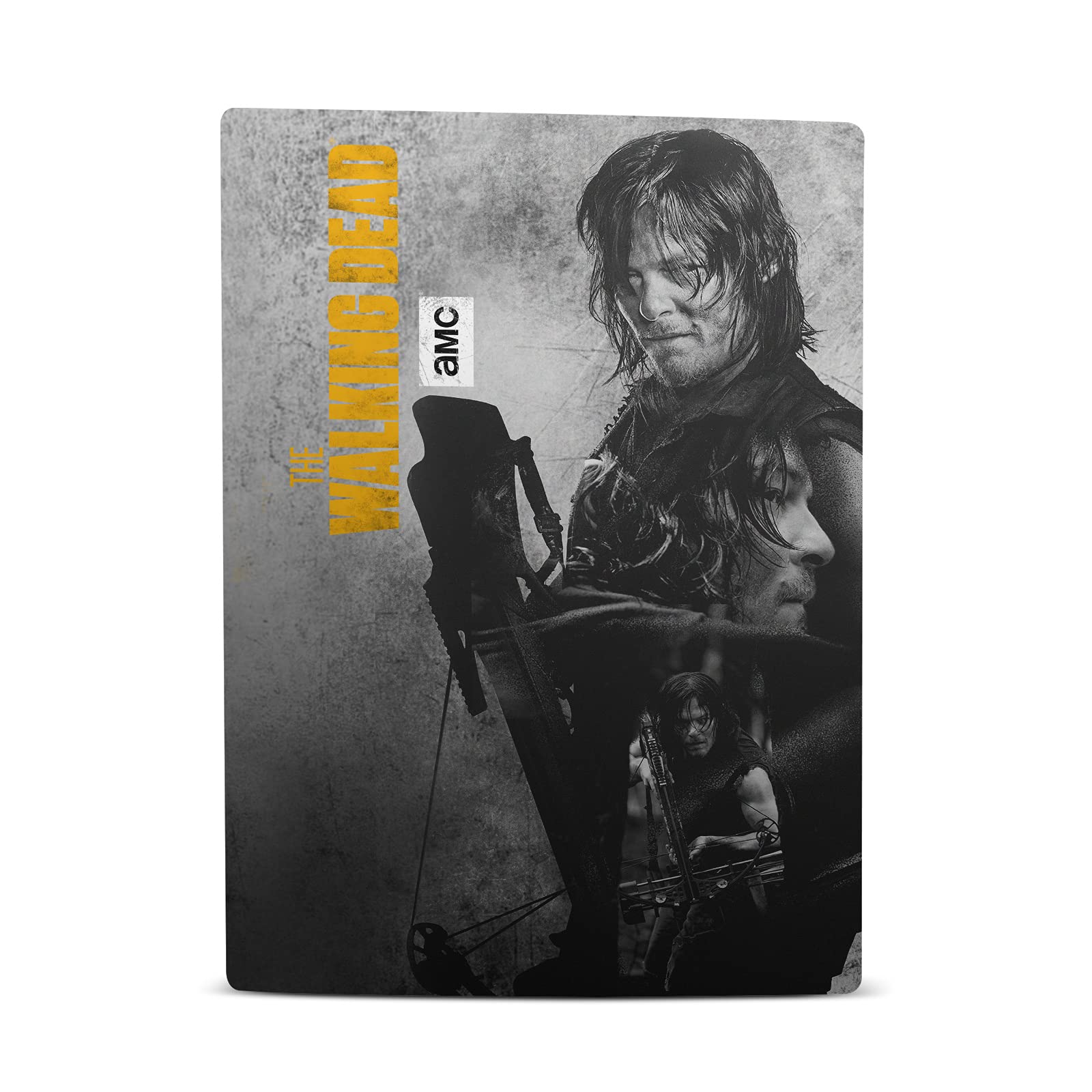 Daryl Double Exposure Daryl Dixon Graphics Vinyl Faceplate Sticker Gaming Skin Case Cover Compatible with Sony Playstation 5 PS5 Digital Edition Console
