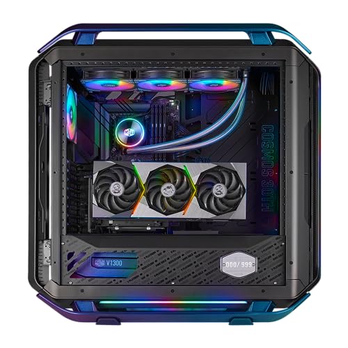 Cooler Master 30th Year Anniversary Cosmos Infinity Gaming PC Desktop – AMD Ryzen 9 7950X - NVIDIA GeForce RTX 4090-32GB DDR5-2TB M.2 NVMe SSD – WiFi - Windows 11 Pro