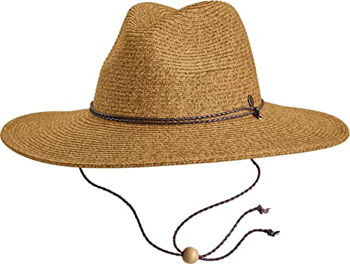 Coolibar UPF 50+ Men's Beach Comber Sun Hat - Sun Protective (XX-Large- Brown)