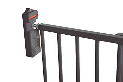 Dreambaby Broadway Extra-Wide Baby Safety GRO-Gate - with EZY Check Indicator Feature - Fits Openings 30-53 inches Wide - Charcoal - Model L2116