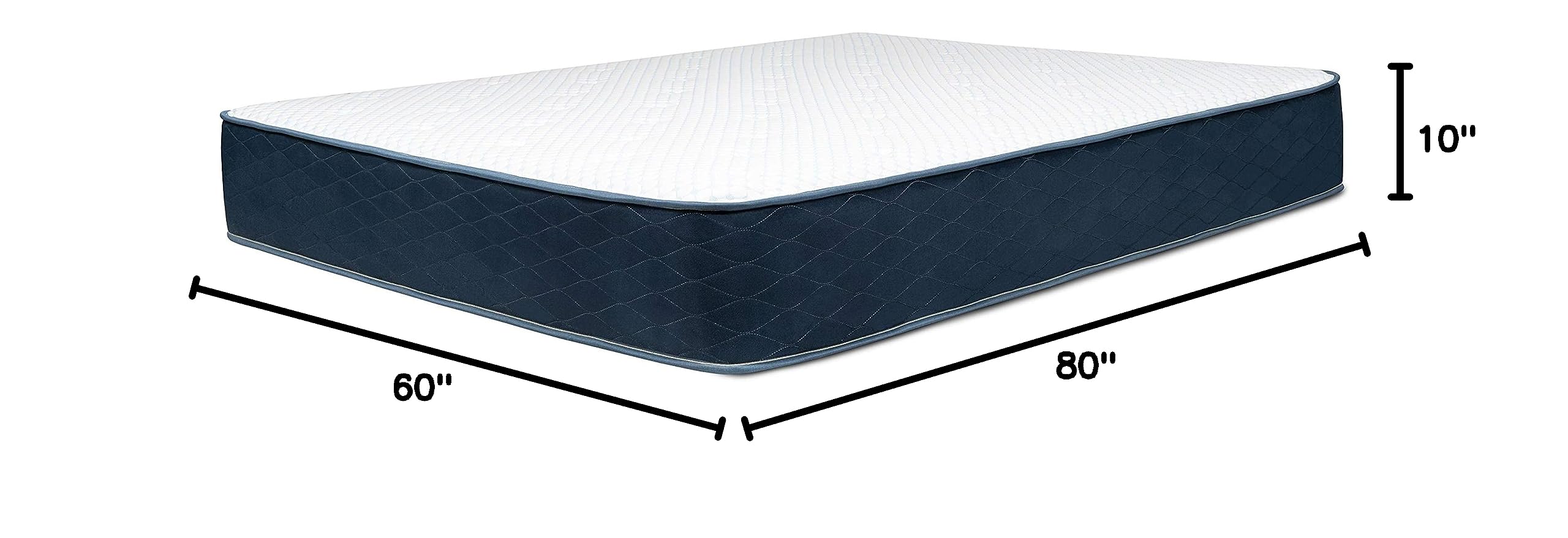 DREAMFOAM Arctic Dreams 10" Hybrid Cooling Gel Mattress with Quick Response Gel Infused Memory Foam, Made in The USA, Queen