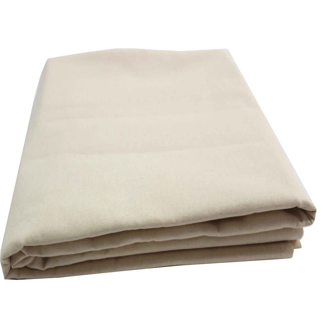 Mybecca 100% Cotton Muslin Fabric/Textile Unbleached, Draping Fabric Wide: 63 inch Natural 5-Yard (5.25 Feet x 15 Feet)(63" x 180")