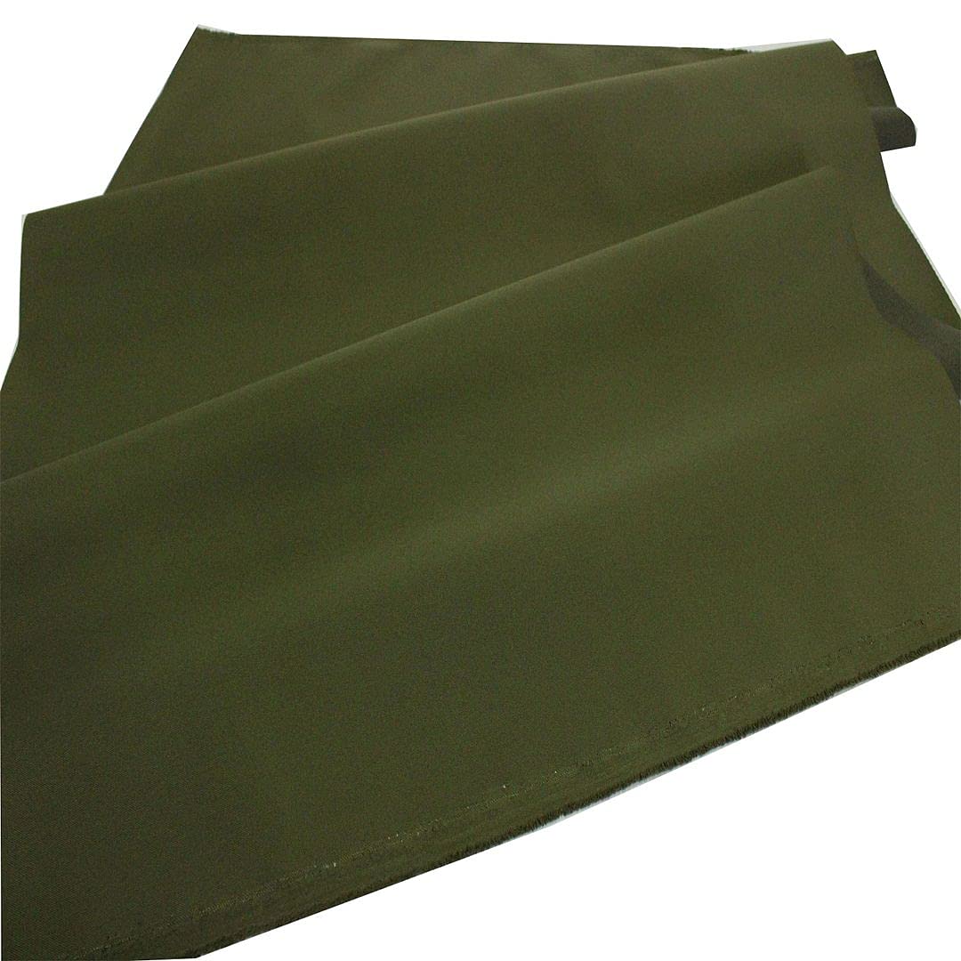 Mybecca Canvas Marine Fabric 600 Denier Indoor/Outdoor Olive 1 Yard (36" x 56")(Cut Folded & Separately by Prime)