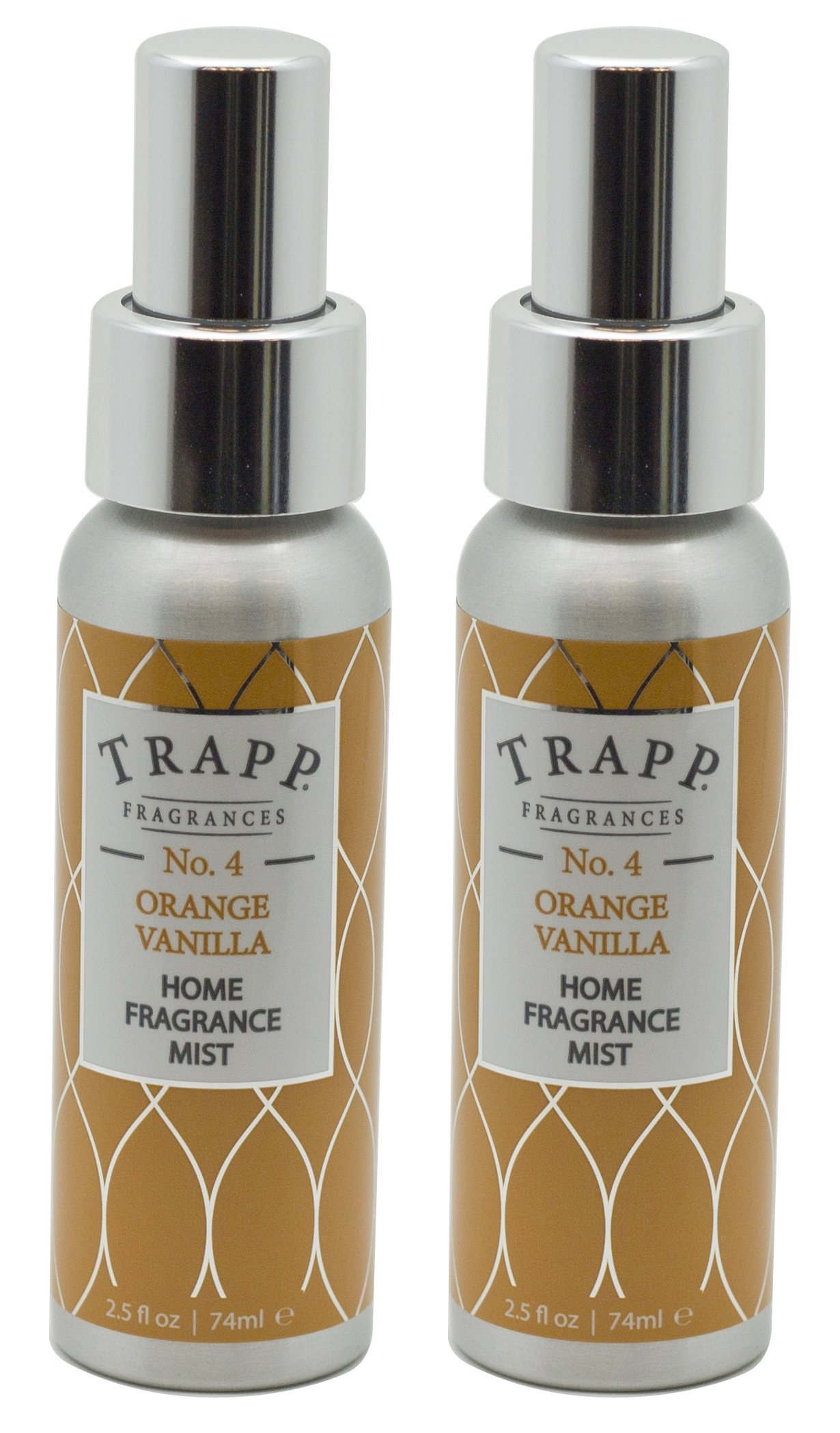 Trapp Home Fragrance Mist, No. 4 Orange/Vanilla, 2.5-Ounce (2-Pack)