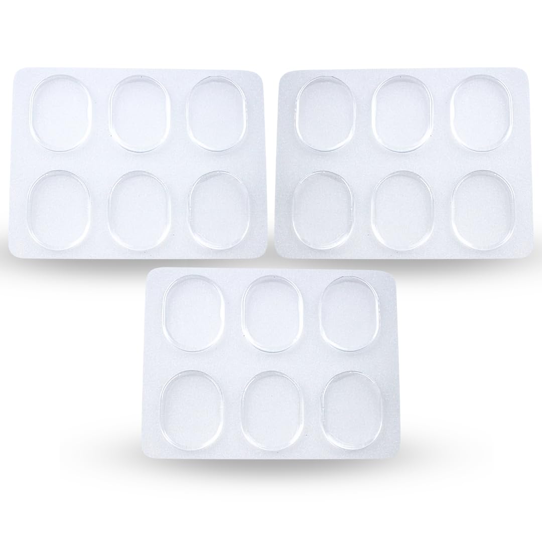 Drum Damper Gel Pads For Drums Tone Control, Non-toxic Silicone Drum Dampeners, Clear Resonance Pads For Drum Muffling (18 Pack)
