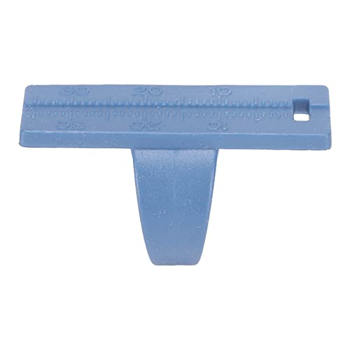 Finger Endodontic Ruler, Safe Ergonomic Portable Professional Mellow Plastic Clear Scale Endodontic Measuring Ruler for Hospital (Blue)