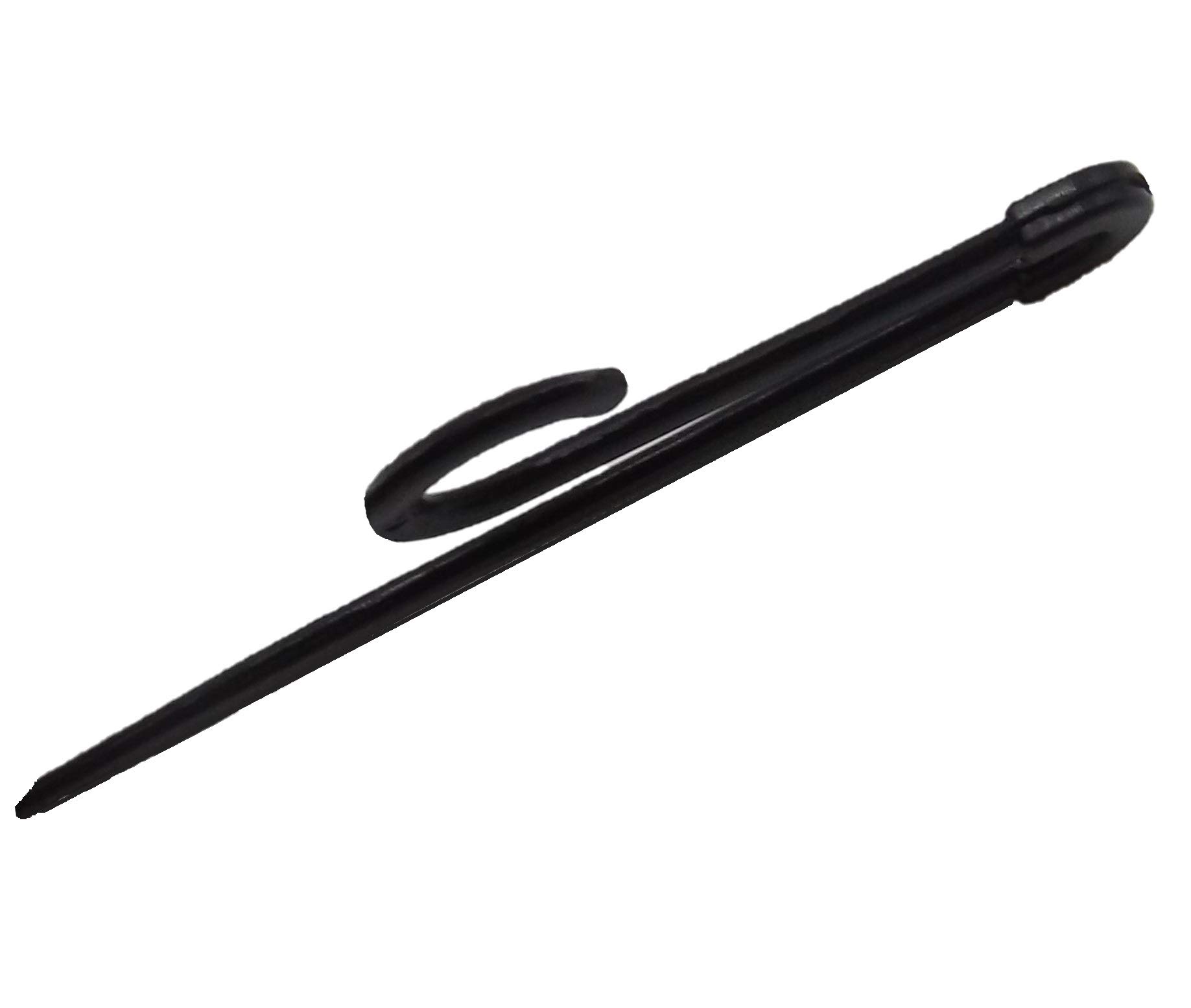 NAHANCO SH1-100 Plastic Sock Hangers, 3 1/2", Black, 100 Pieces