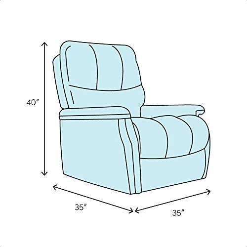 Demagu Manual Recliner, Adult Assembly Required: Yes, Reclining Type: Manual (Black Microfiber/Microsuede)