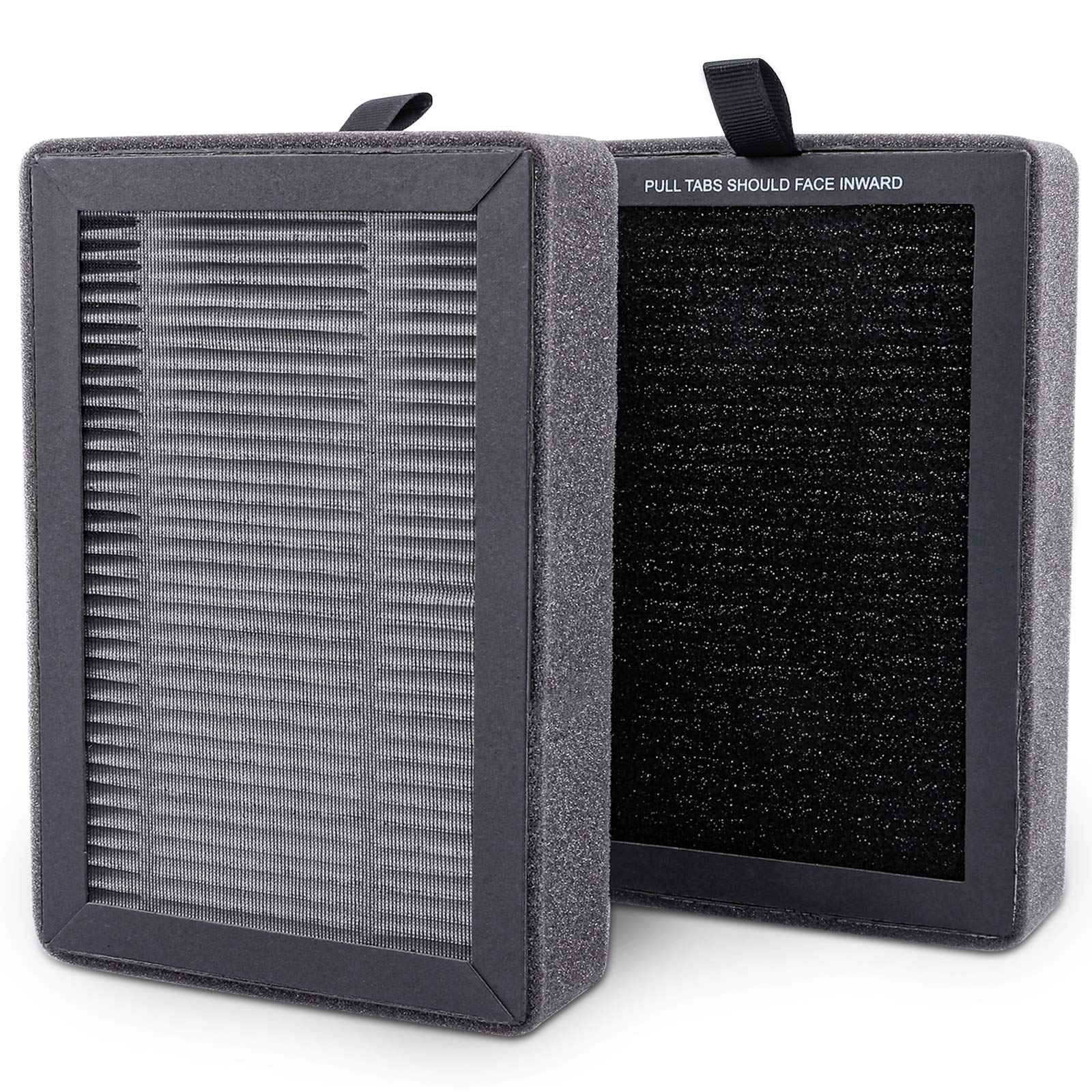 KEEPOW LV-H128 Replacement Filter 4 Pack Compatible with LEVOIT LV-H128/PUURVSAS (HM669A) / ROVACS (RV60) Air Purifier, LV-H128 H13 True HEPA Replacement Filter