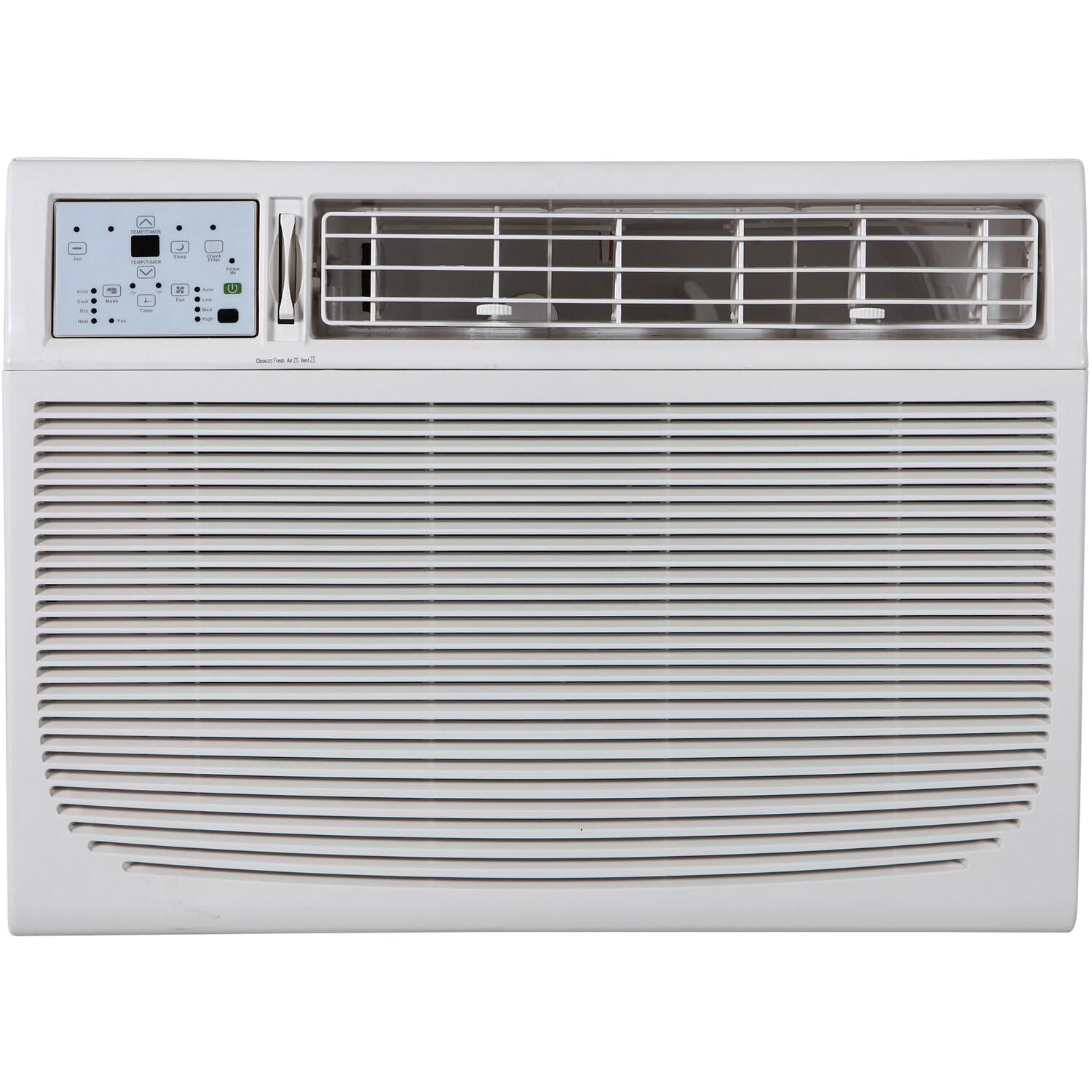 Keystone 24,000 BTU Window Air Conditioner with Dehumidifier and Supplemental Heat, 230V, Window AC for Extra Large Rooms up to 1500 Sq. Ft. with Remote Control, 3 Speeds, and Washable Filter, White