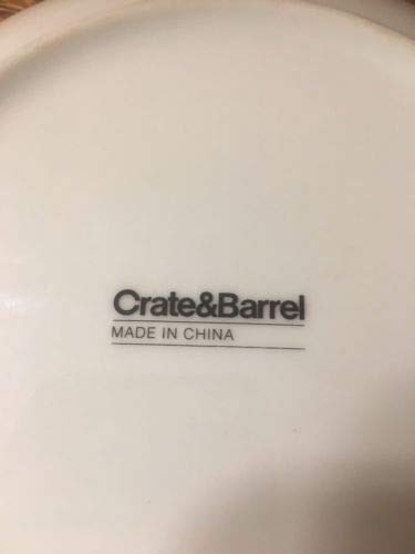 Crate & Barrel Holiday Purple Christmas Ornament on Tree Branch 6 1/2" Appetizer Plate