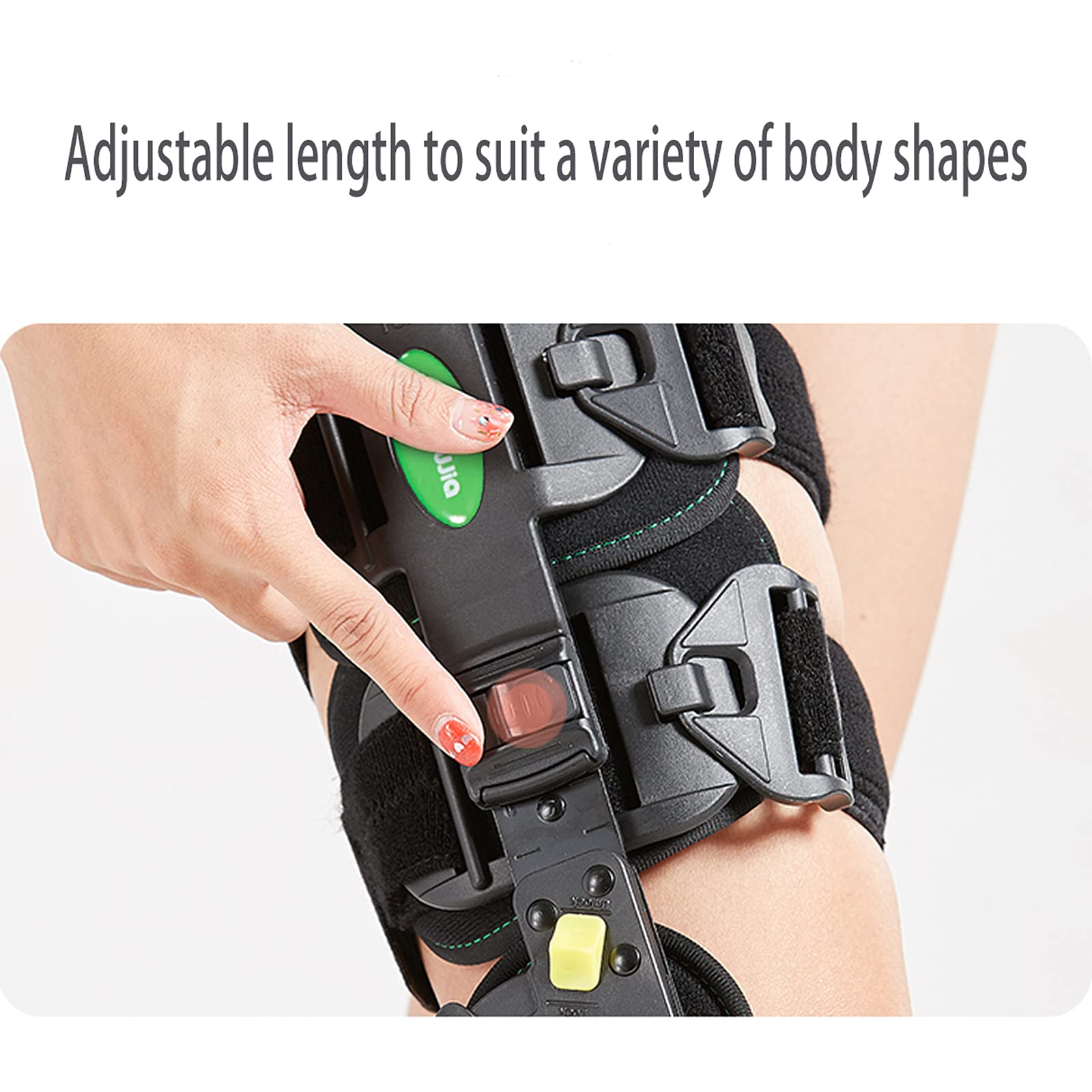 DXDUI Hinged Knee Brace Support Adjustable Leg Brace Knee Immobilizer Brace Lightweight for Recovery Support Ligament Injuries Relief Knee Joint Pain
