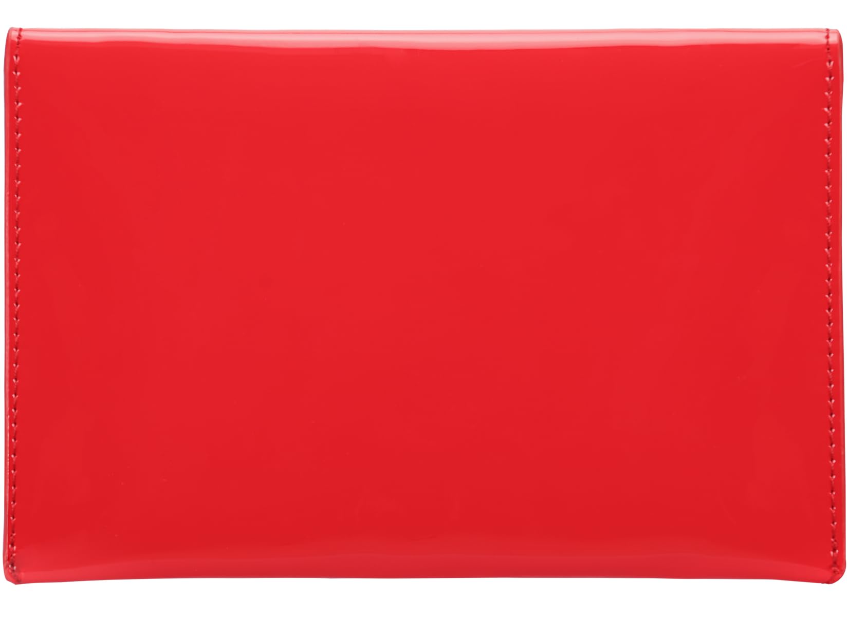 Dexmay Women Envelope Clutch Handbag Patent Leather Pouch Foldover Dress Purse Red