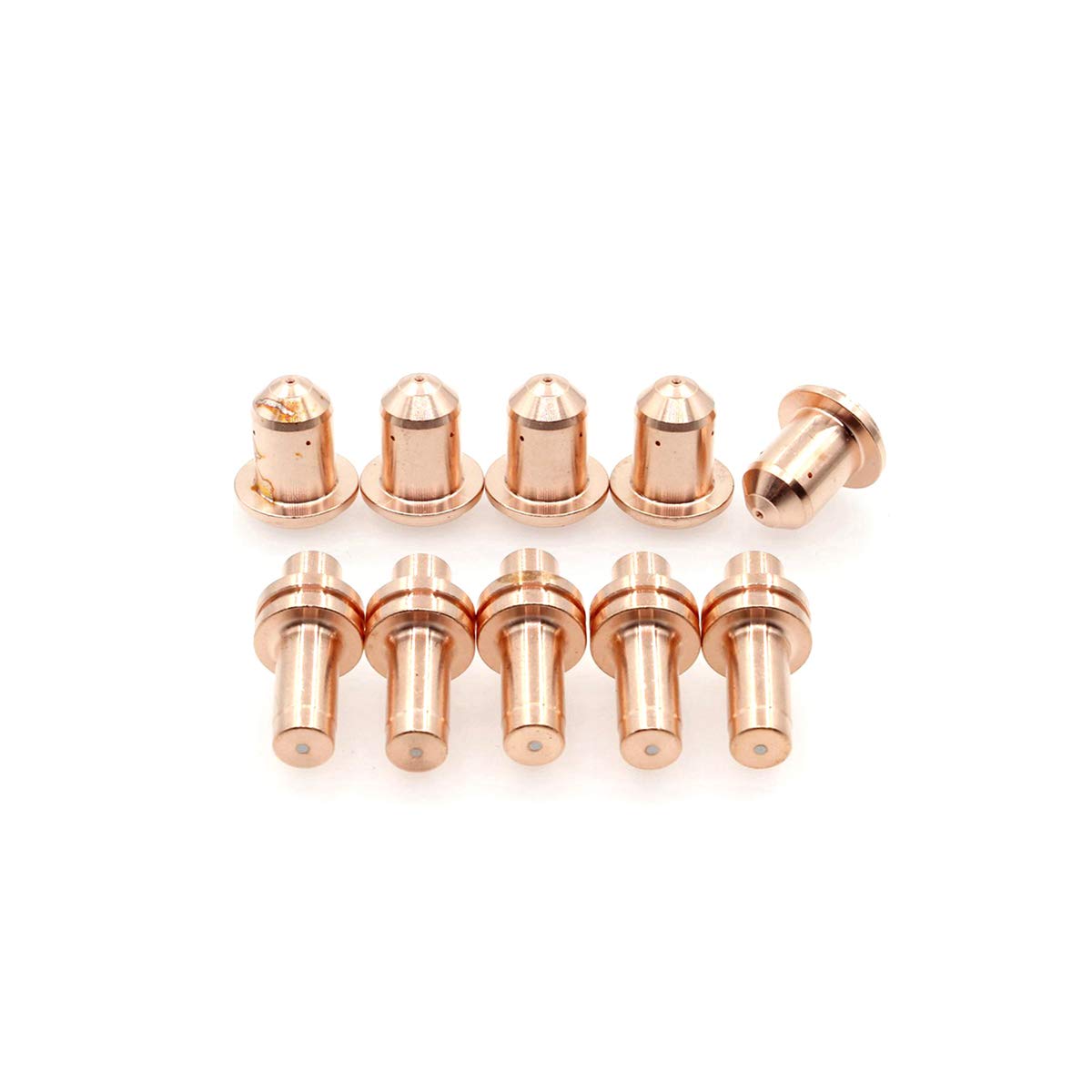WeldingStop 5 x 196926 Tip/Nozzle + 5 x 196925 Electrode fit Miller Spectrum 125C Cutter ICE-12C Torch (Aftermarket Replacement)